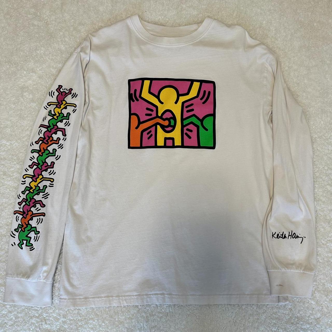 keith haring long sleeve with sleeve design |... - Depop