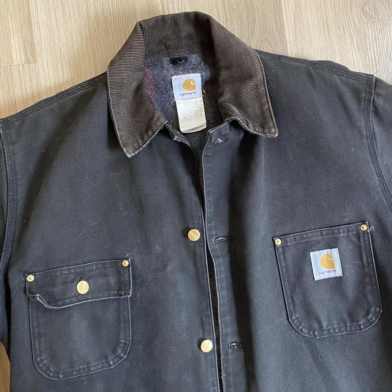 This is a vintage Carhartt blanket lined chore... - Depop