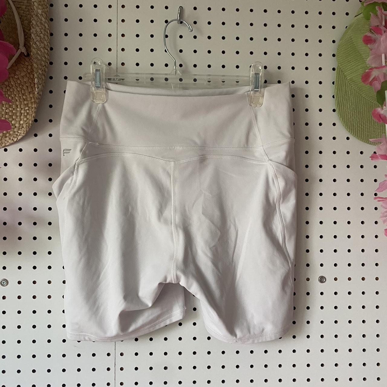 Fabletics Women's White Shorts | Depop
