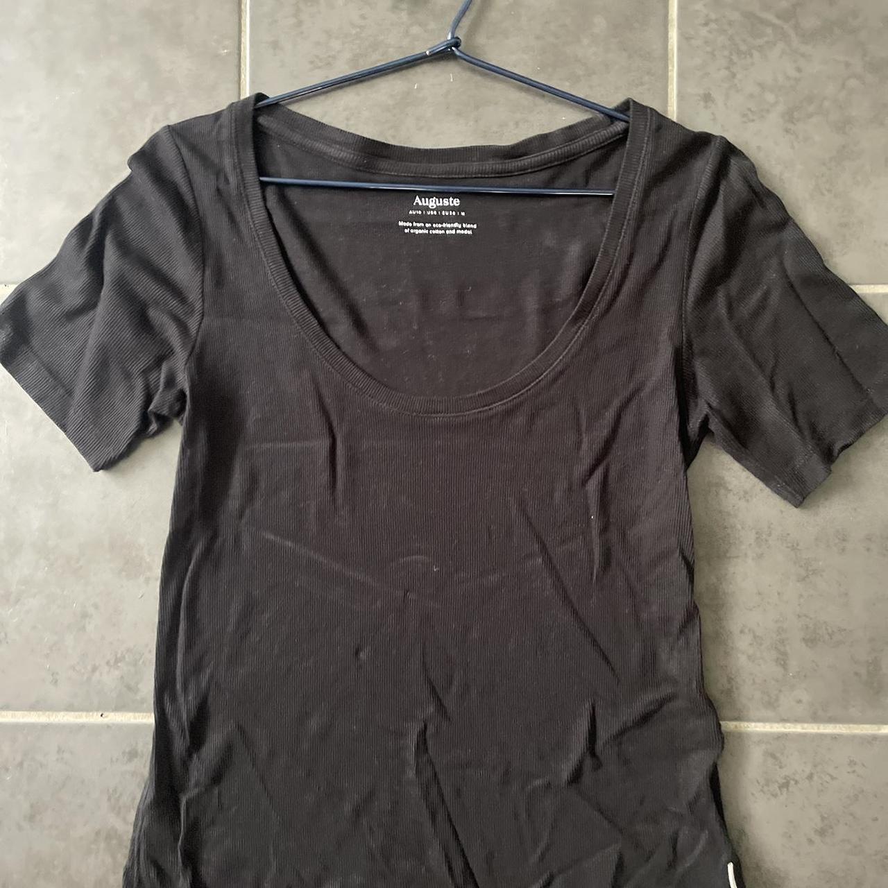 🖤 Auguste black top 🖤 Never worn. No tags. Boat neck... - Depop