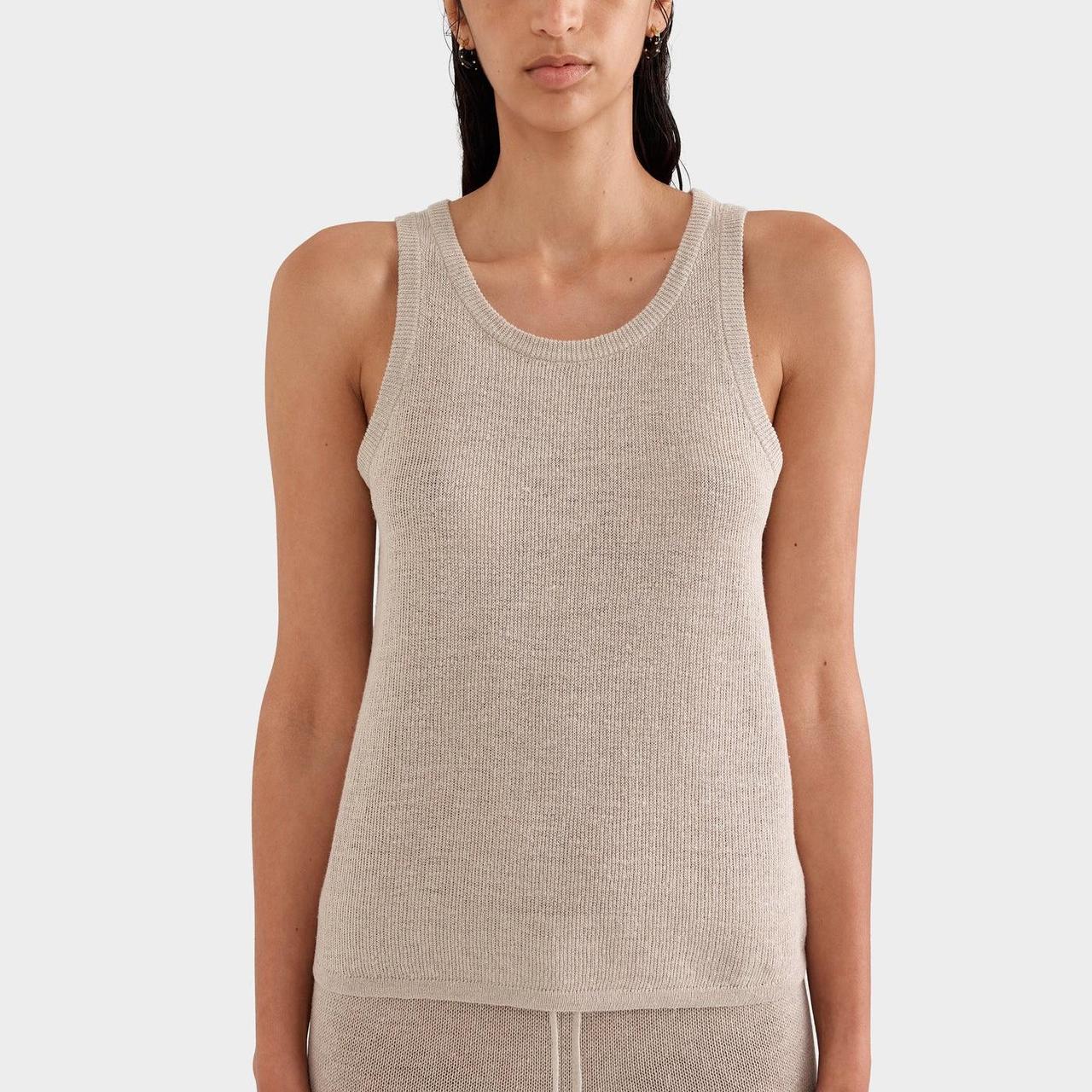 Venroy Linen Knitted Tank Size M Never worn (no... - Depop