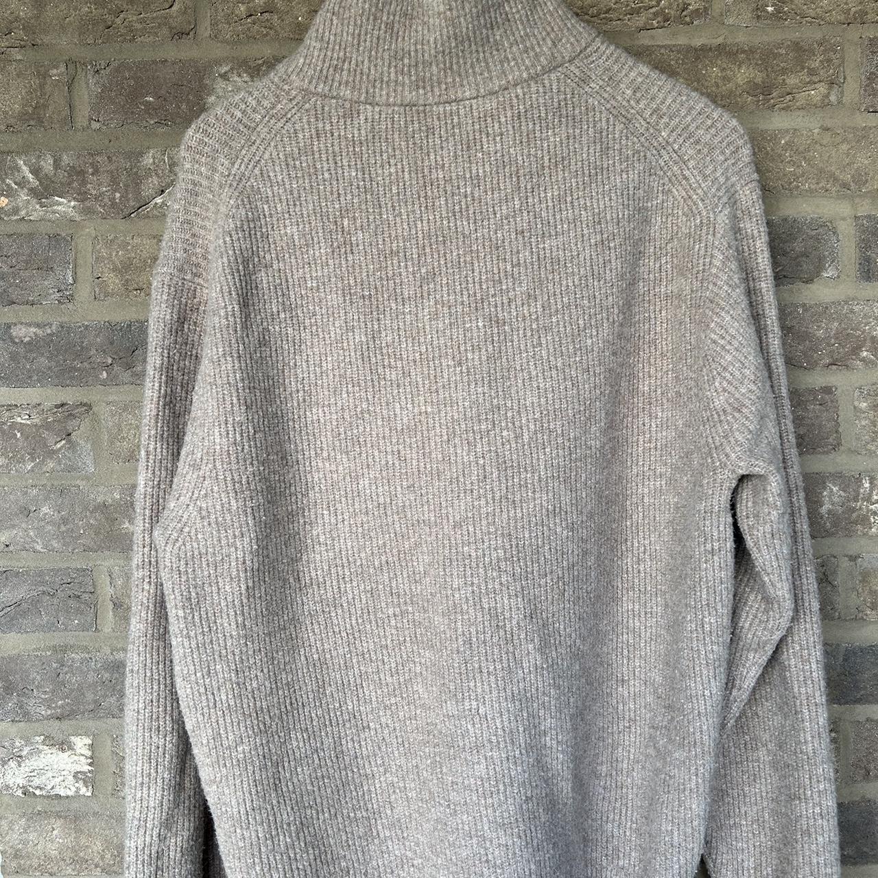 Beige/Cream Uniqlo quarter-zip. Used, slightly baggy... - Depop
