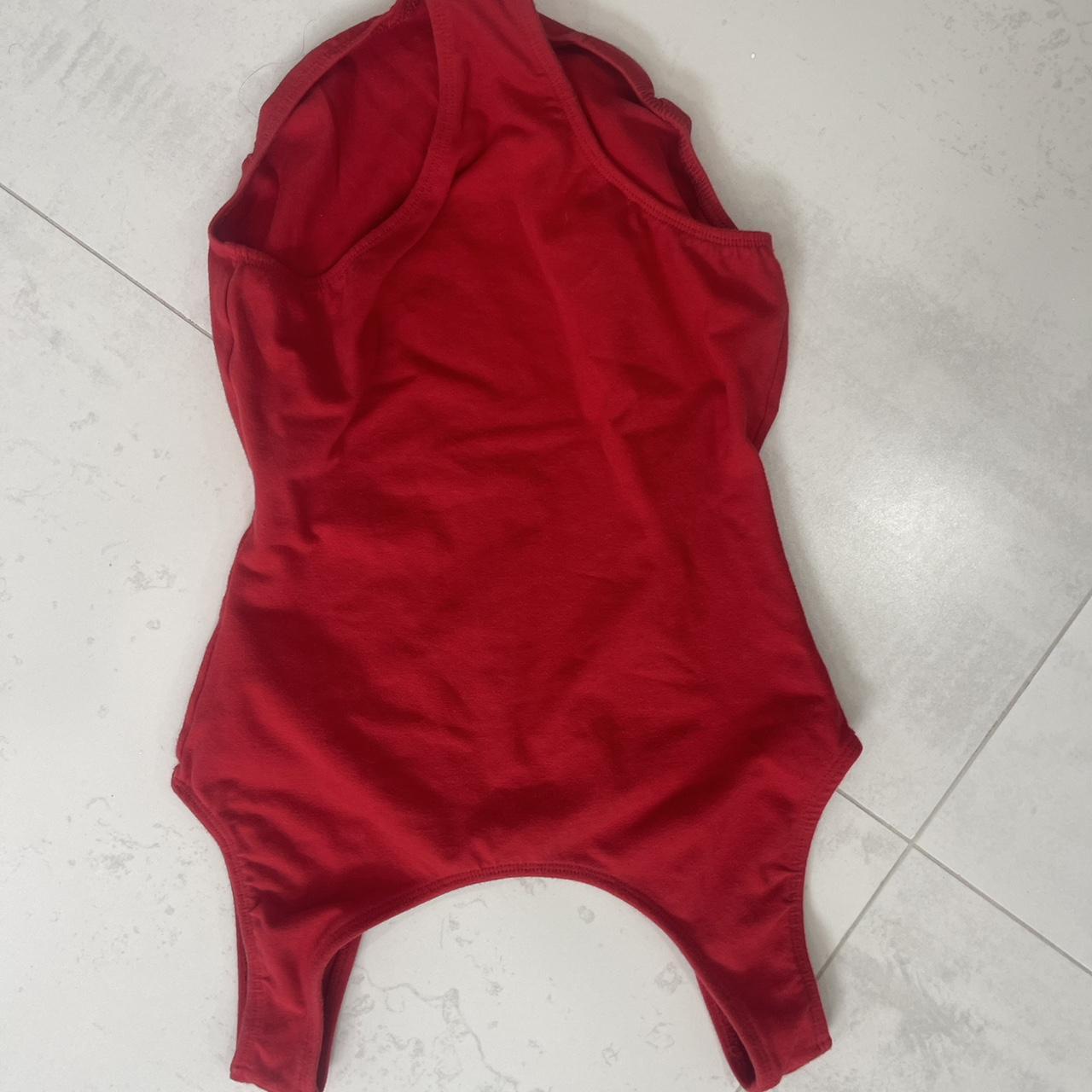 Red dance leotard thrift flip this - Depop