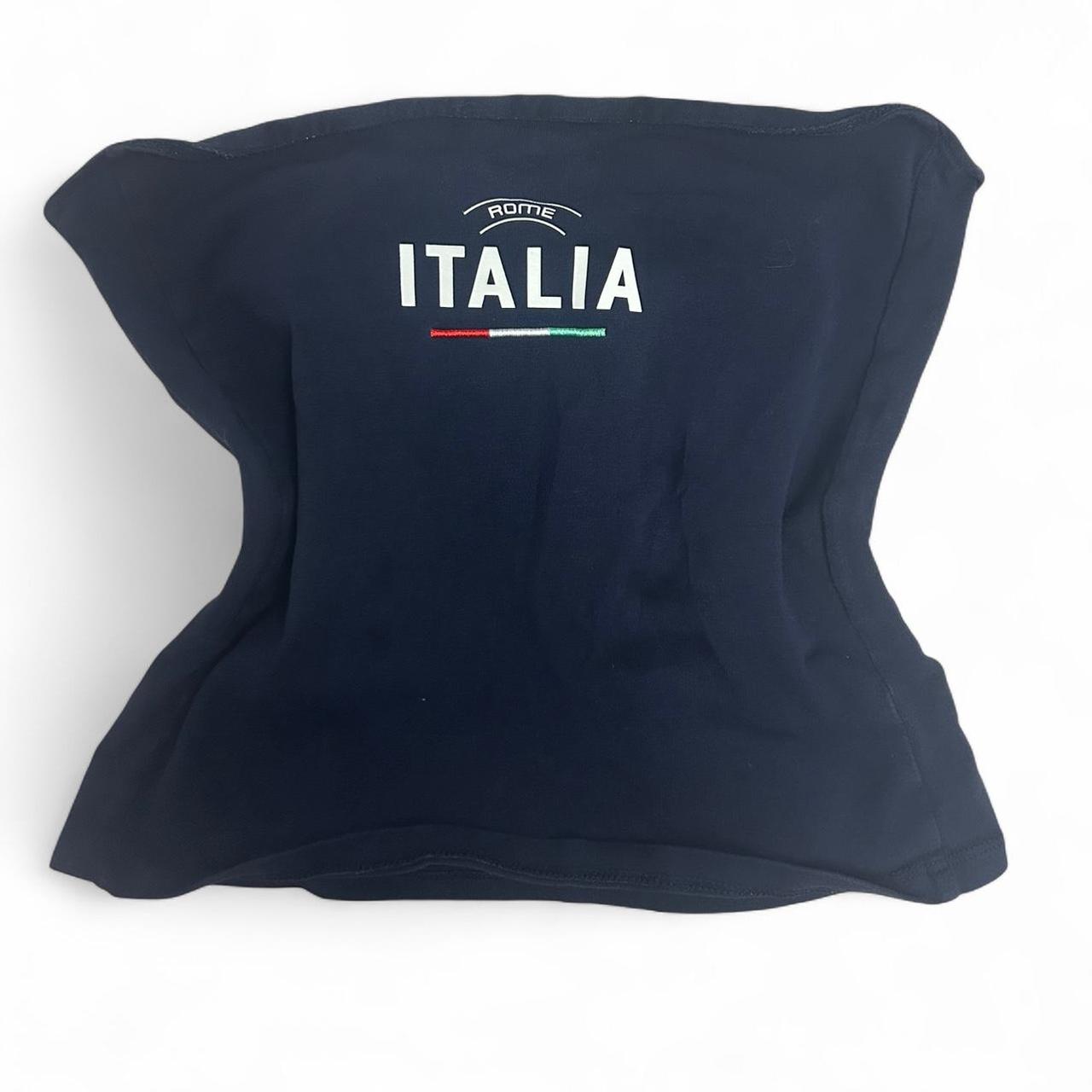 Navy blue H&M Italia tube top fits size S-M navy... | Depop