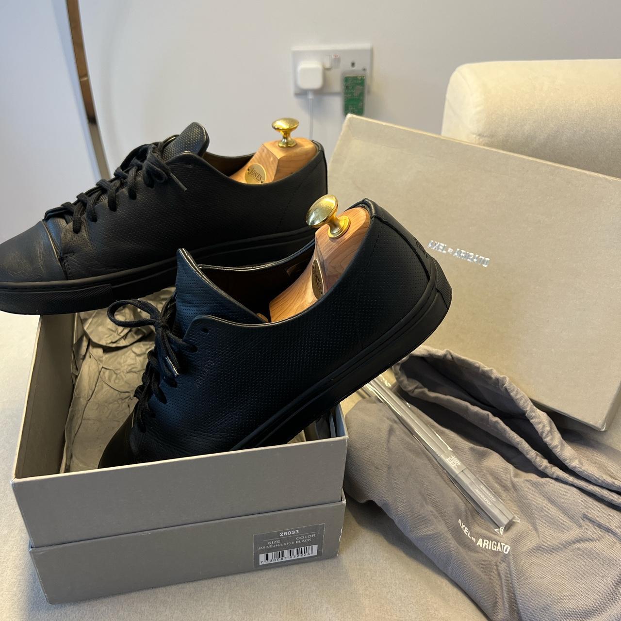 Mens Axel Arigato Black Leather Trainers. UK Size... - Depop