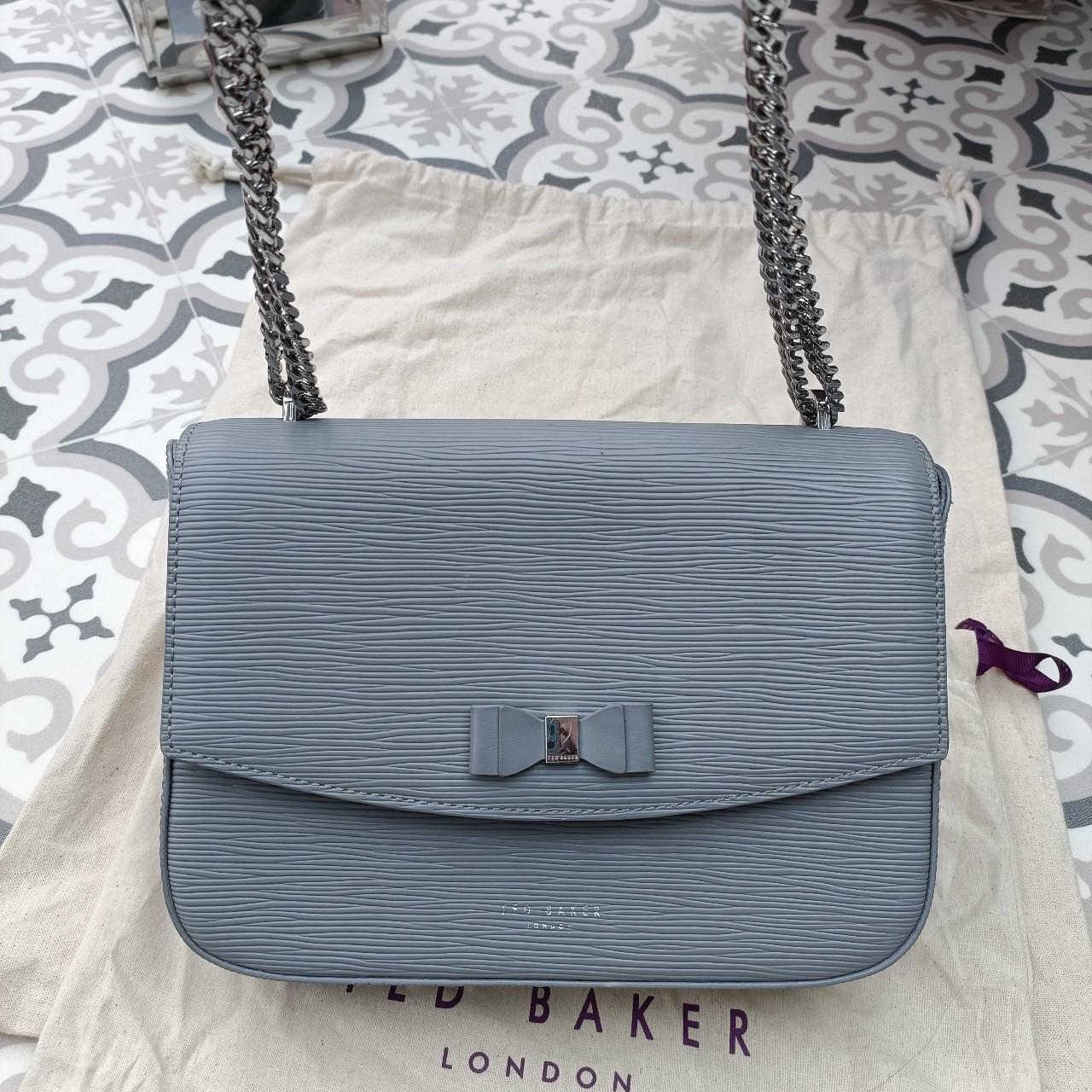 Ted Baker Bag Bow Detailed Gray Crossbodyshoulder Depop
