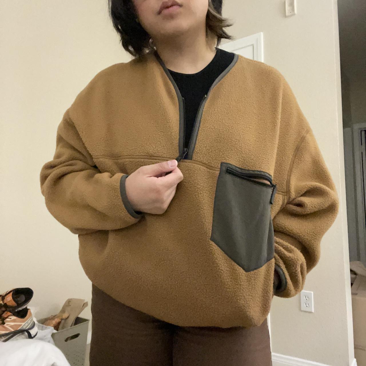 saturdays nyc polar fleece half zip - super... - Depop