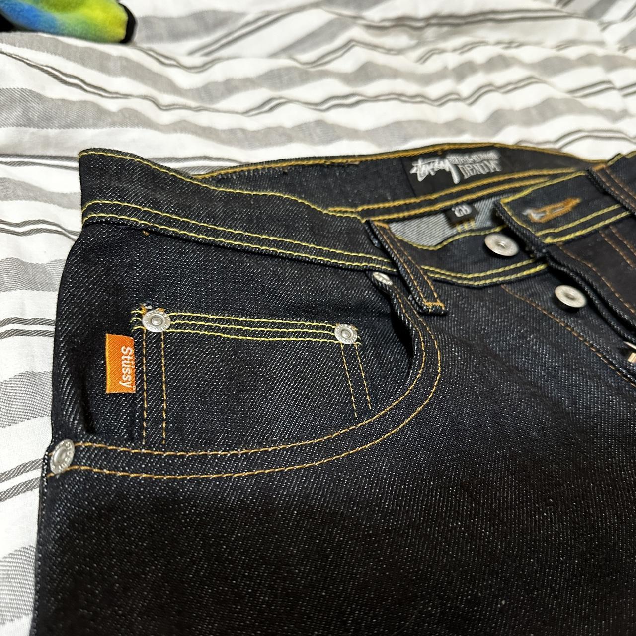 stussy rough and rugged denim - cute cute stitching... - Depop