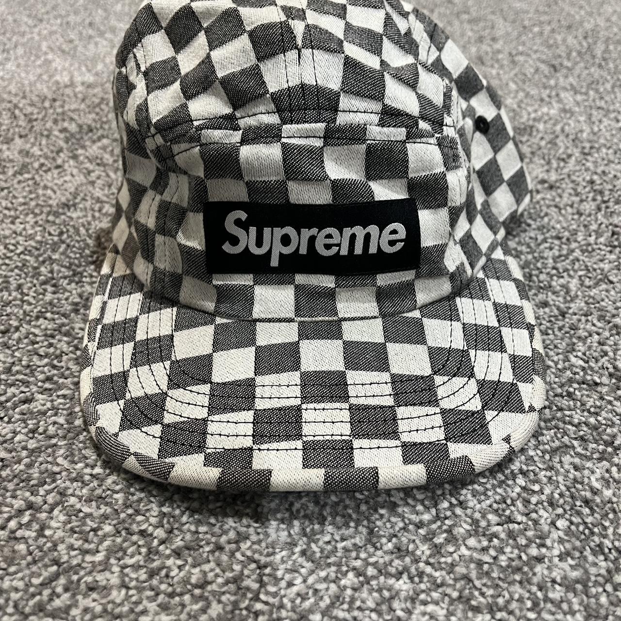 Supreme checkerboard hat 8/10 condition. Has been... - Depop
