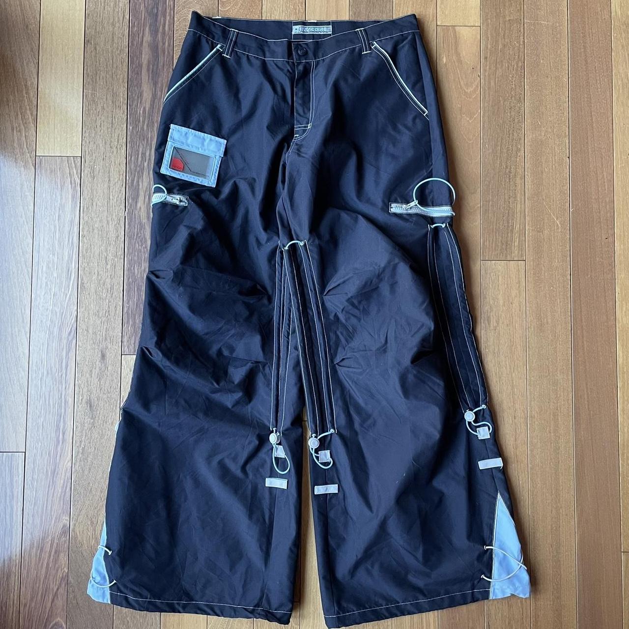 CRAZY RARE VINTAGE RAVE MAC GEAR JEANS DARK BLUE... - Depop