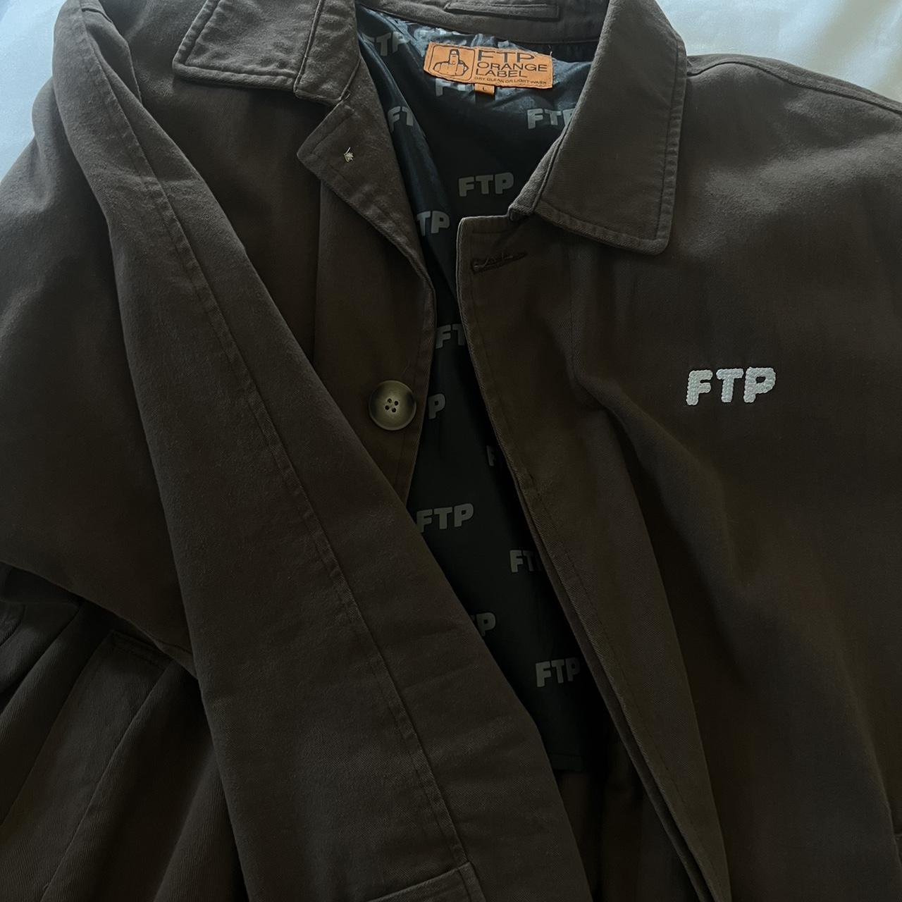 Authentic FTP jacket, thick trench style, send me an... - Depop