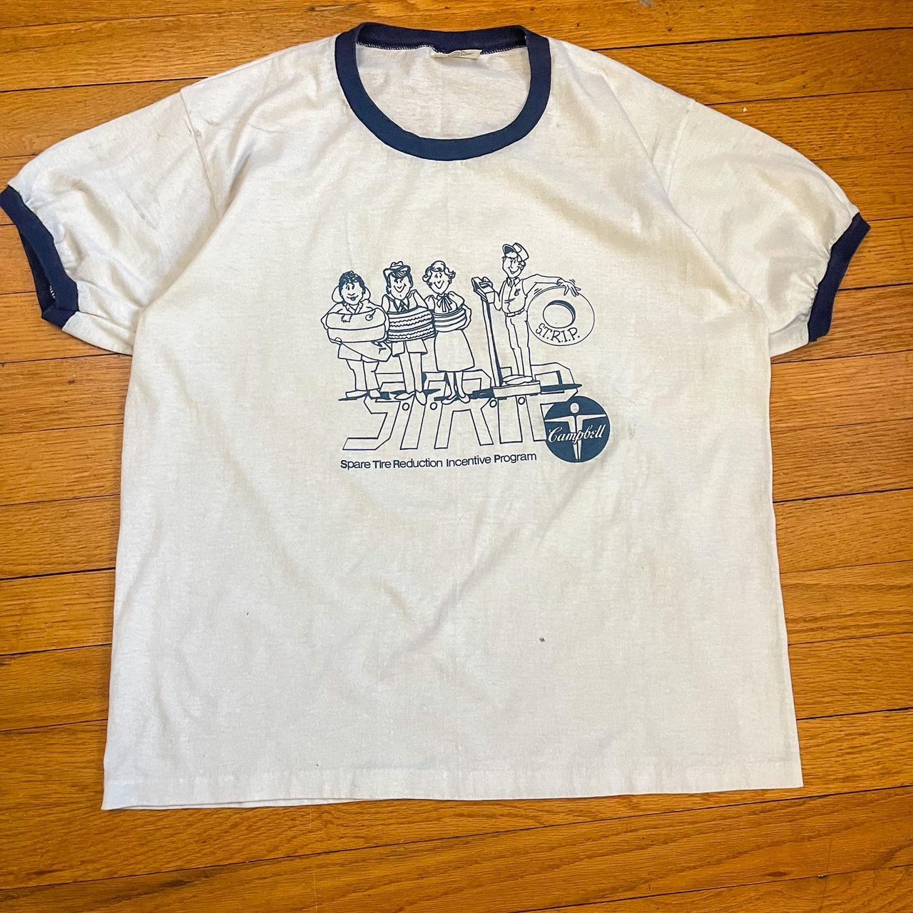 Vintage ringer tee - no signs of wear - single... - Depop