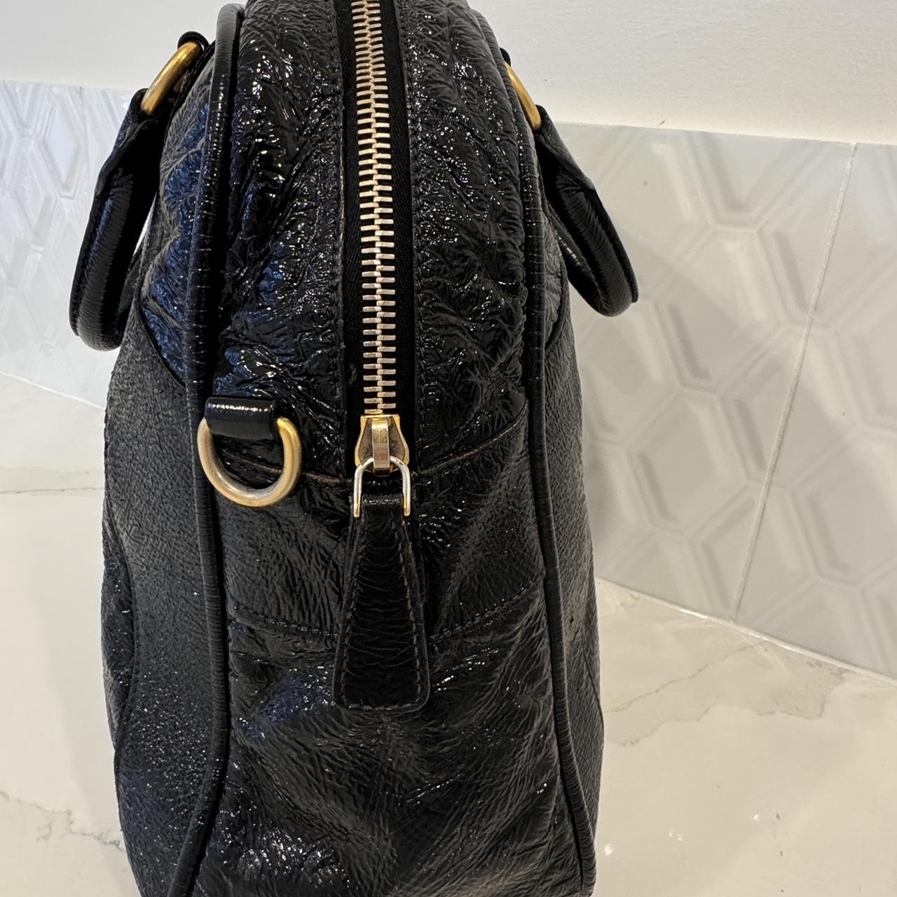 Miu Miu Black Leather Bag. Small scuff as pictured.... - Depop