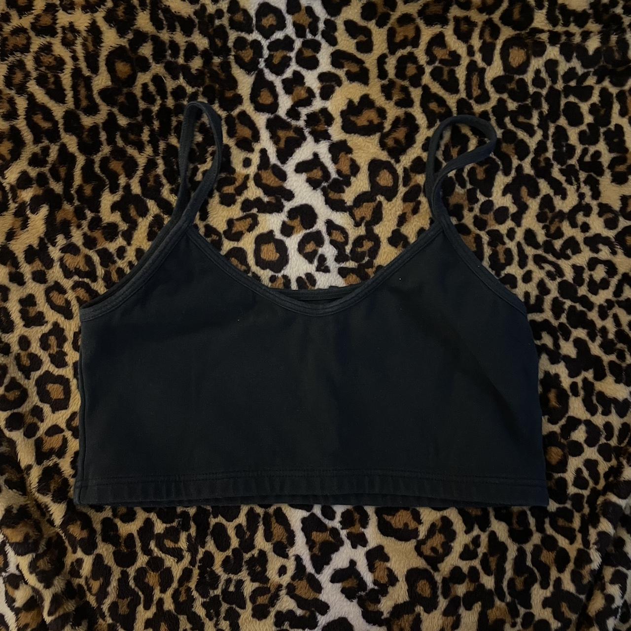 Black brandy melville crop tank - Depop