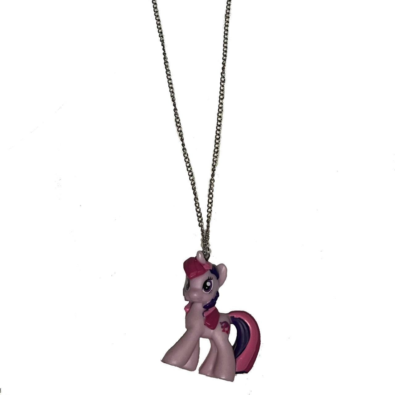 Cute Handmade Mlp necklace 🌸💜 🌀Ships... - Depop