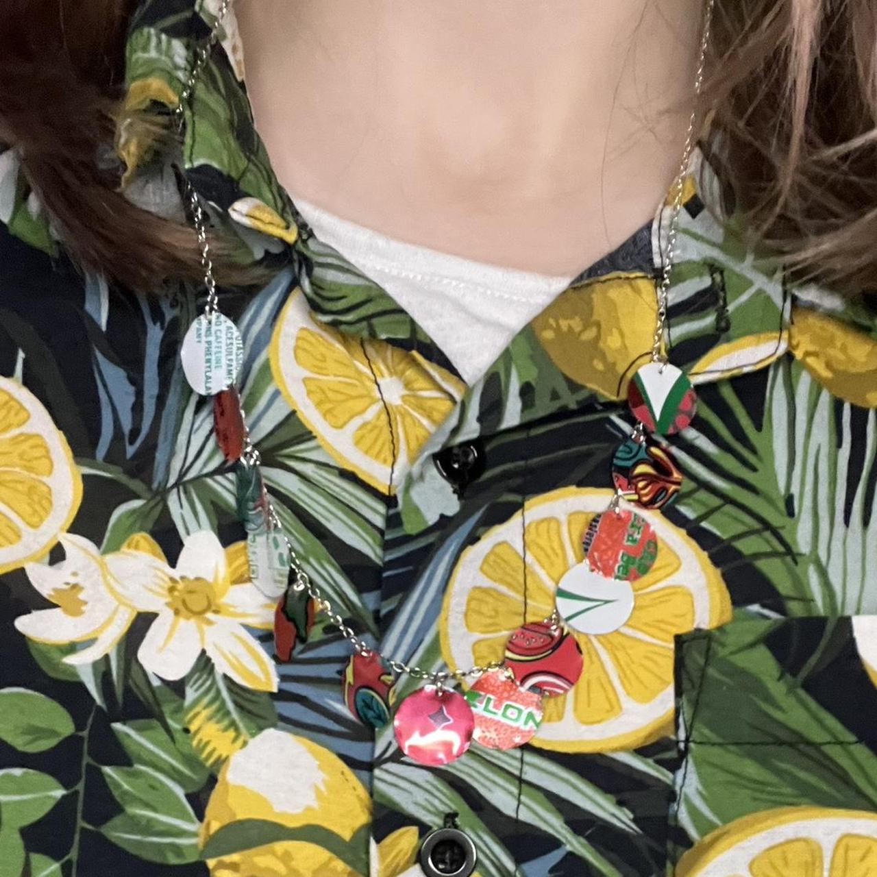 Handmade red soda can necklace 🍎🌿 🌀Ships out once a... - Depop