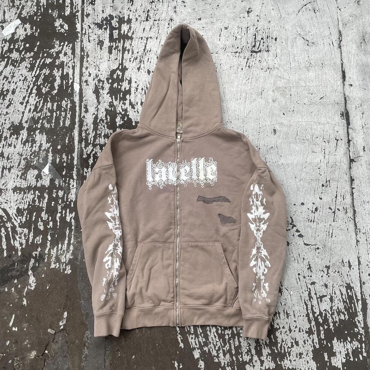 Lavelle “font” zip up Printed on a heavy weight... - Depop