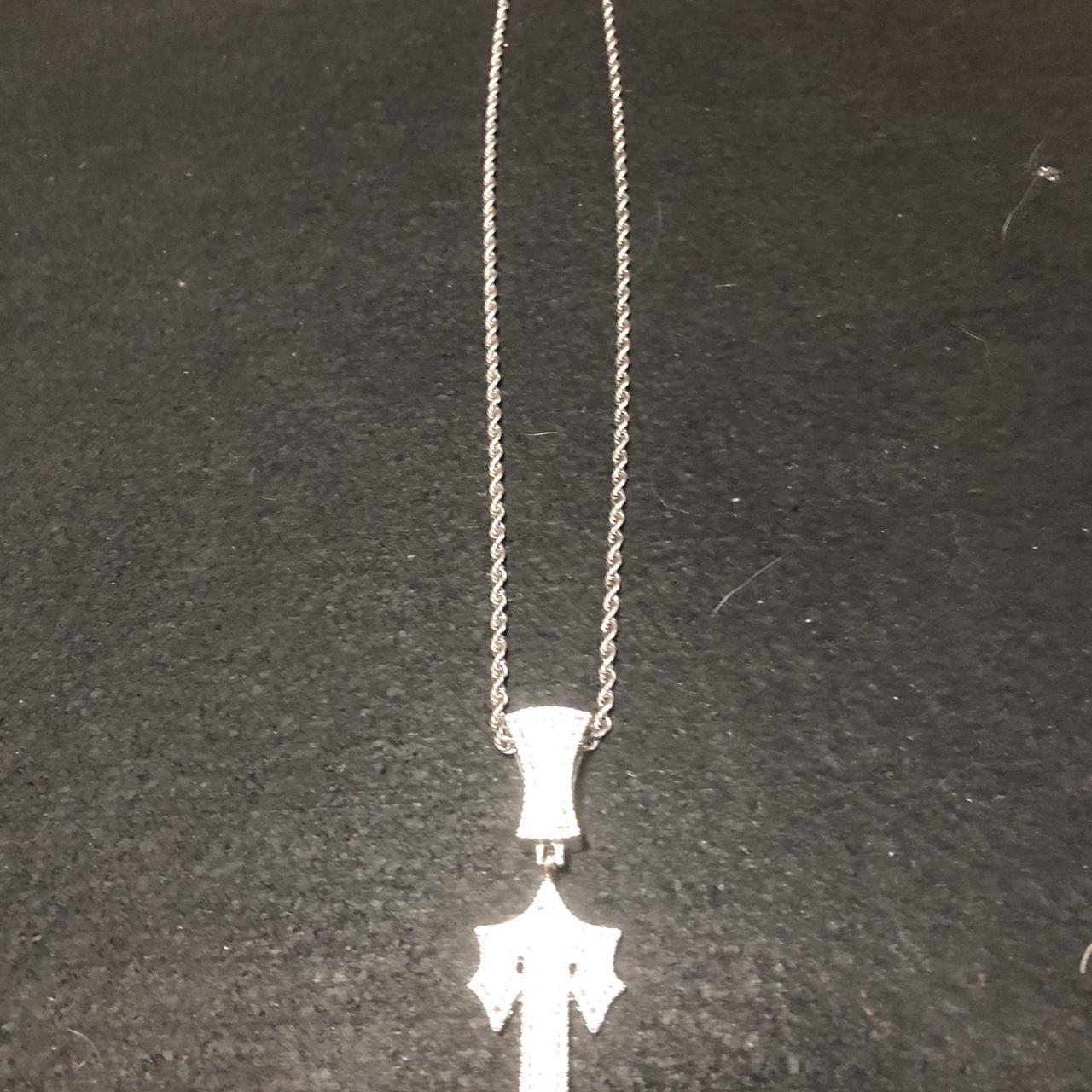 Iced Out Trapstar T pendant with Lab Diamonds.... - Depop