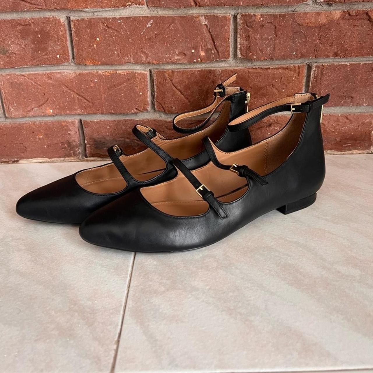 Womens Calvin Klein Gavinia Strappy Ballet Flats... - Depop