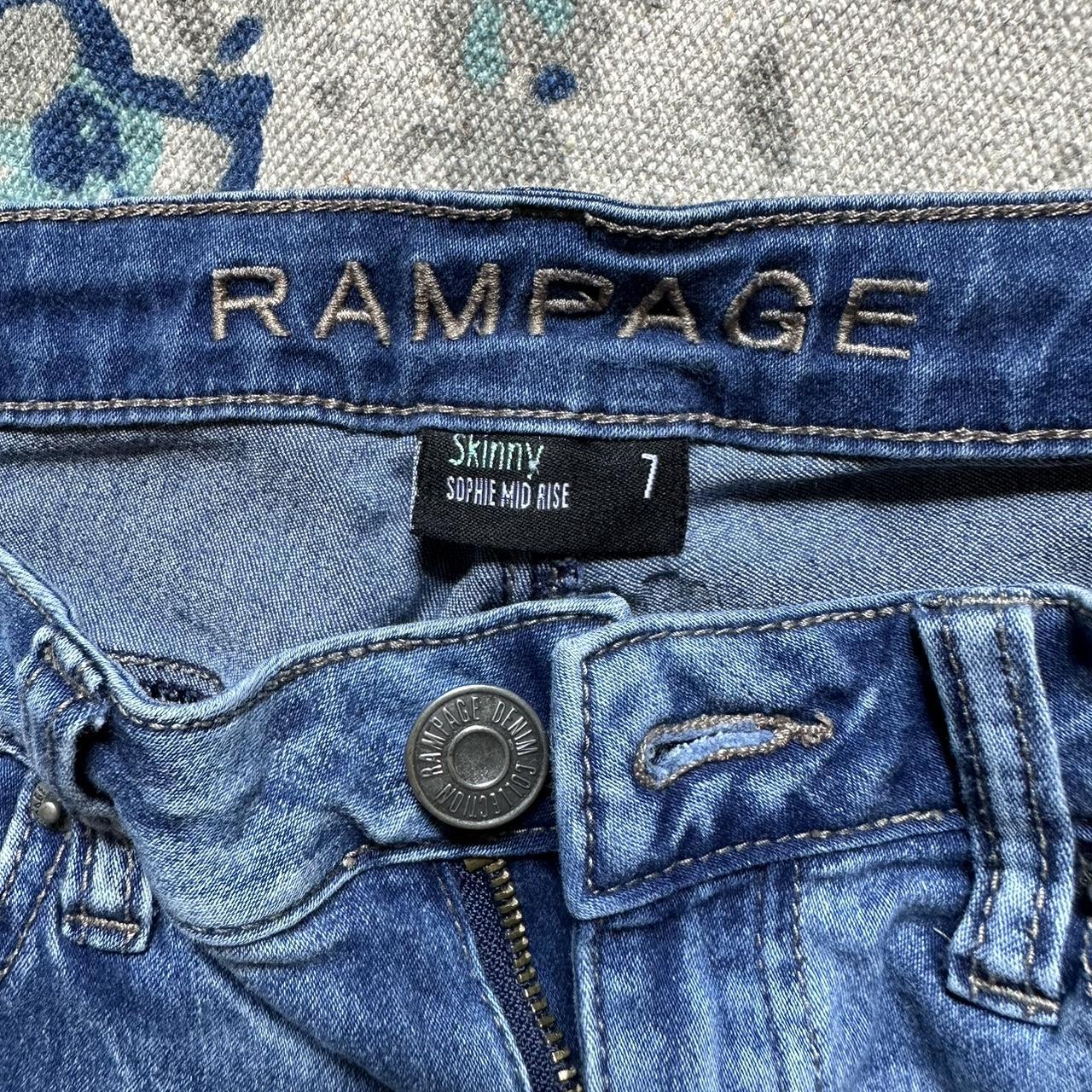 Rampage Women's Blue and Navy Jeans | Depop