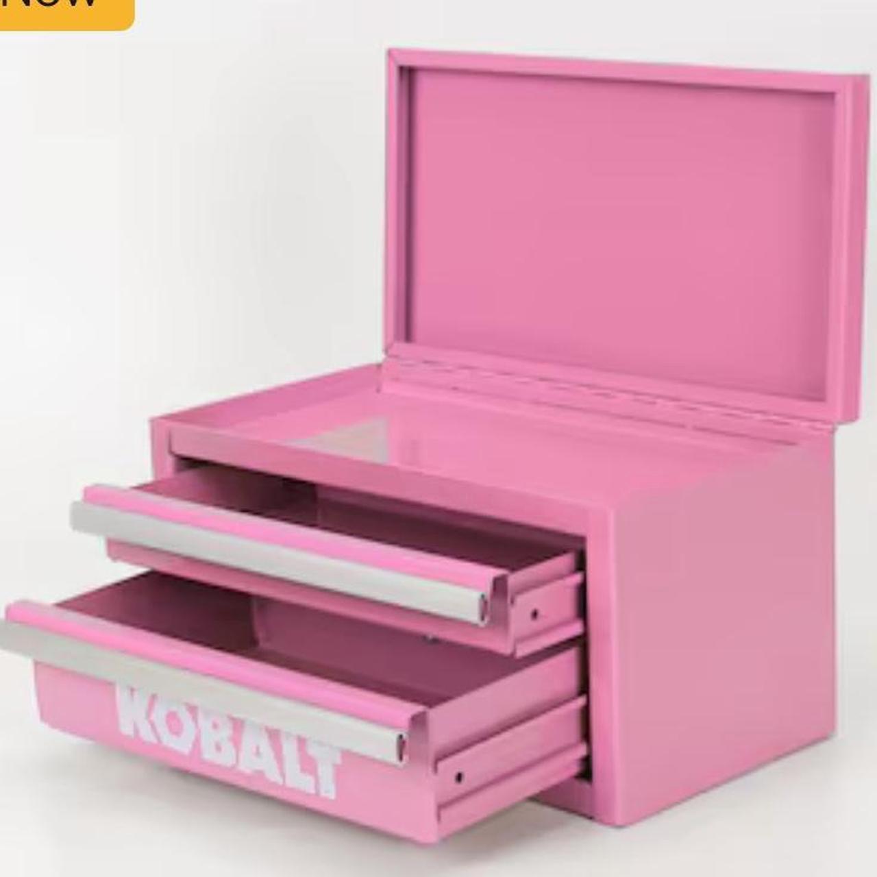 Viral pink mini toolbox with magnetic drawer,... | Depop
