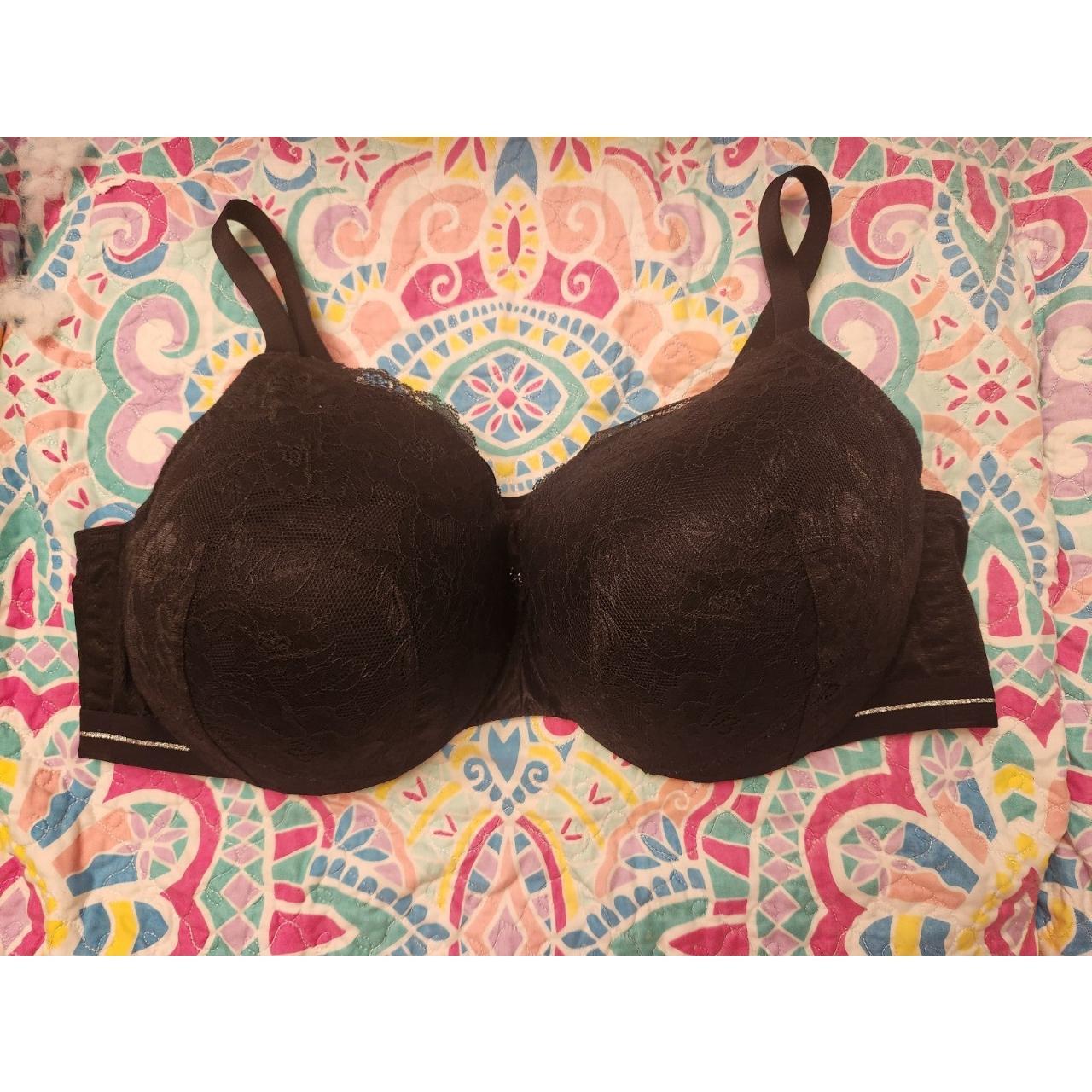 Cacique Black Bra Size 50DD. Good condition. Has... - Depop