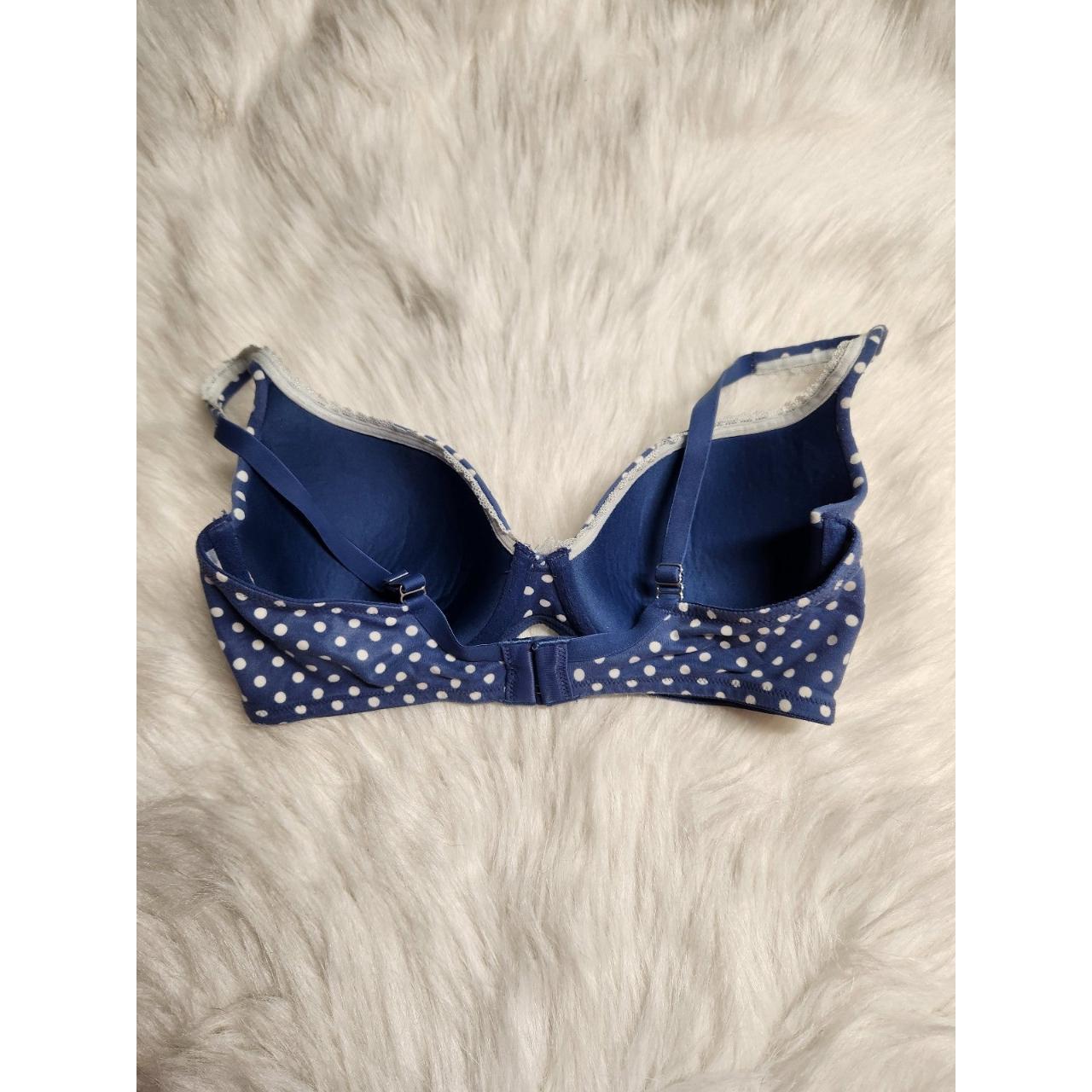 Victorias Secret Polka Dot Lined Demi Bra... - Depop