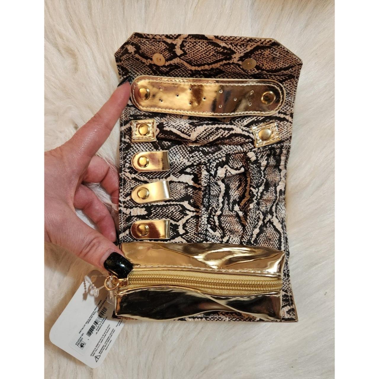 Jessica Simpson Gold Jewelry Organizer NWT Gold in... - Depop