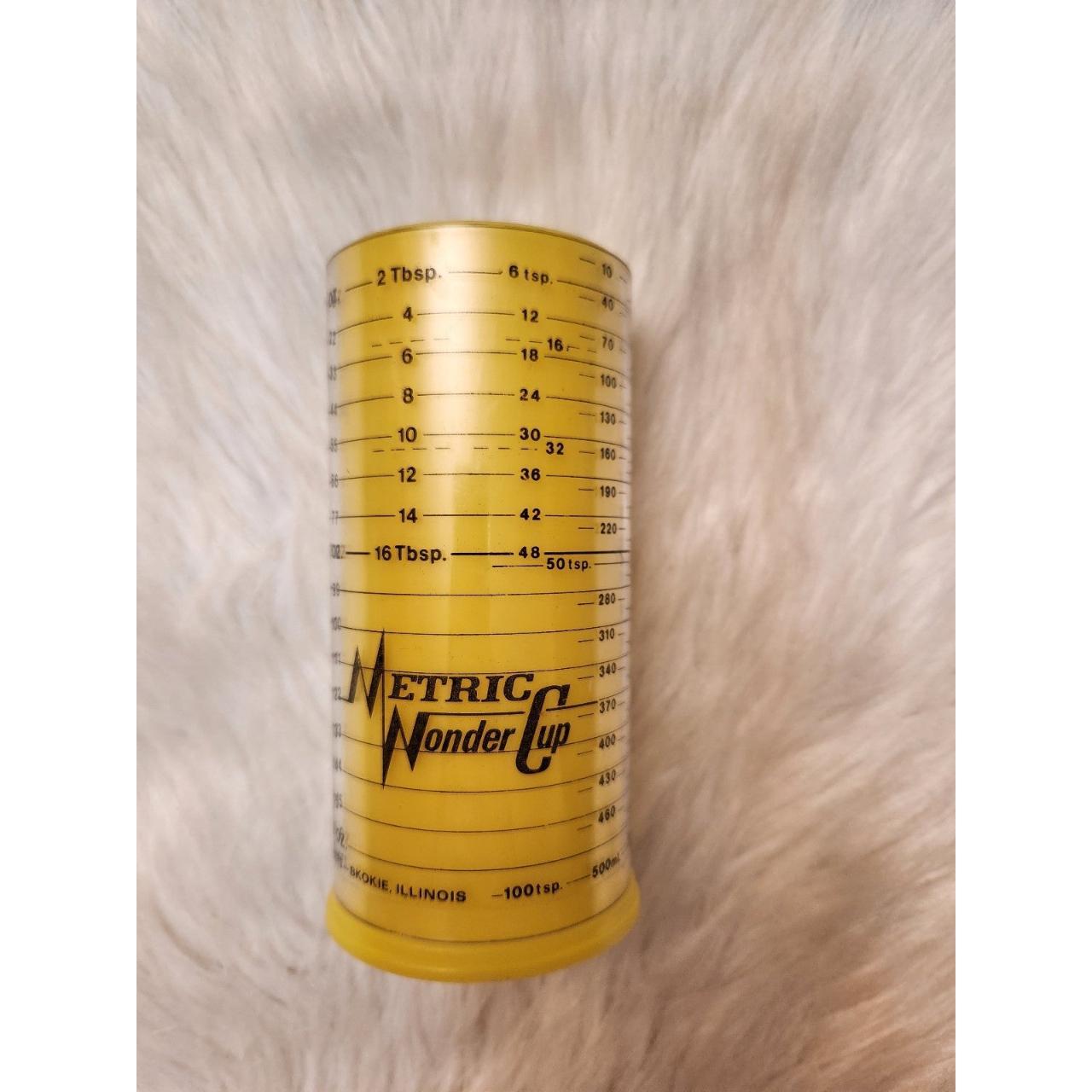 Metric Wonder Cup Vintage Measuring Cup Measures... - Depop