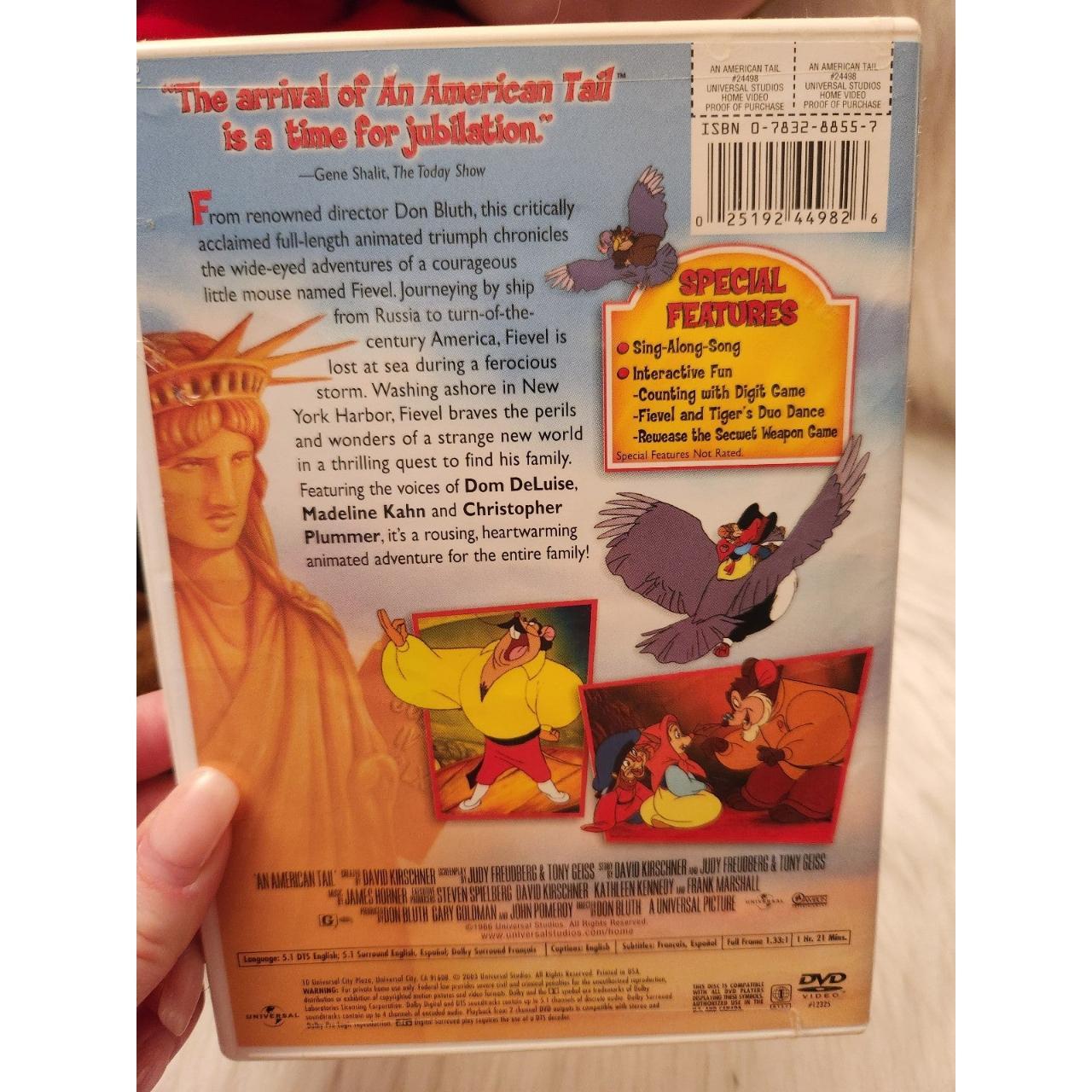 Fievel 1986 An American Tail Plush & DVD Set Set... - Depop