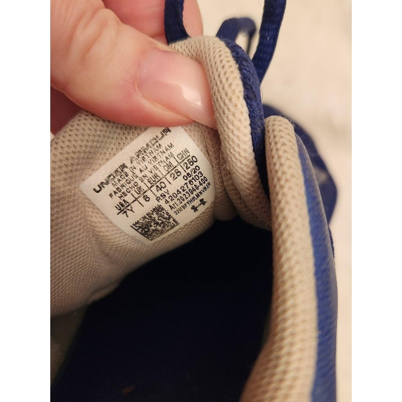 Under Armour Frosty Blue Purple Shoes Size 7Y Under... - Depop