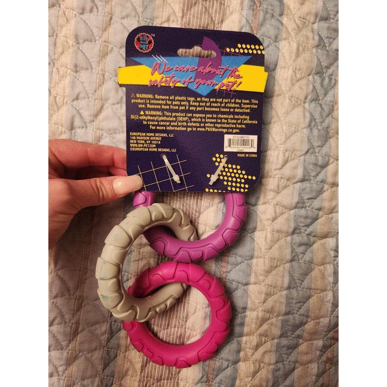 Bow Wow Pet Retro Rings Dog Toy NWT New Retro Rings... - Depop