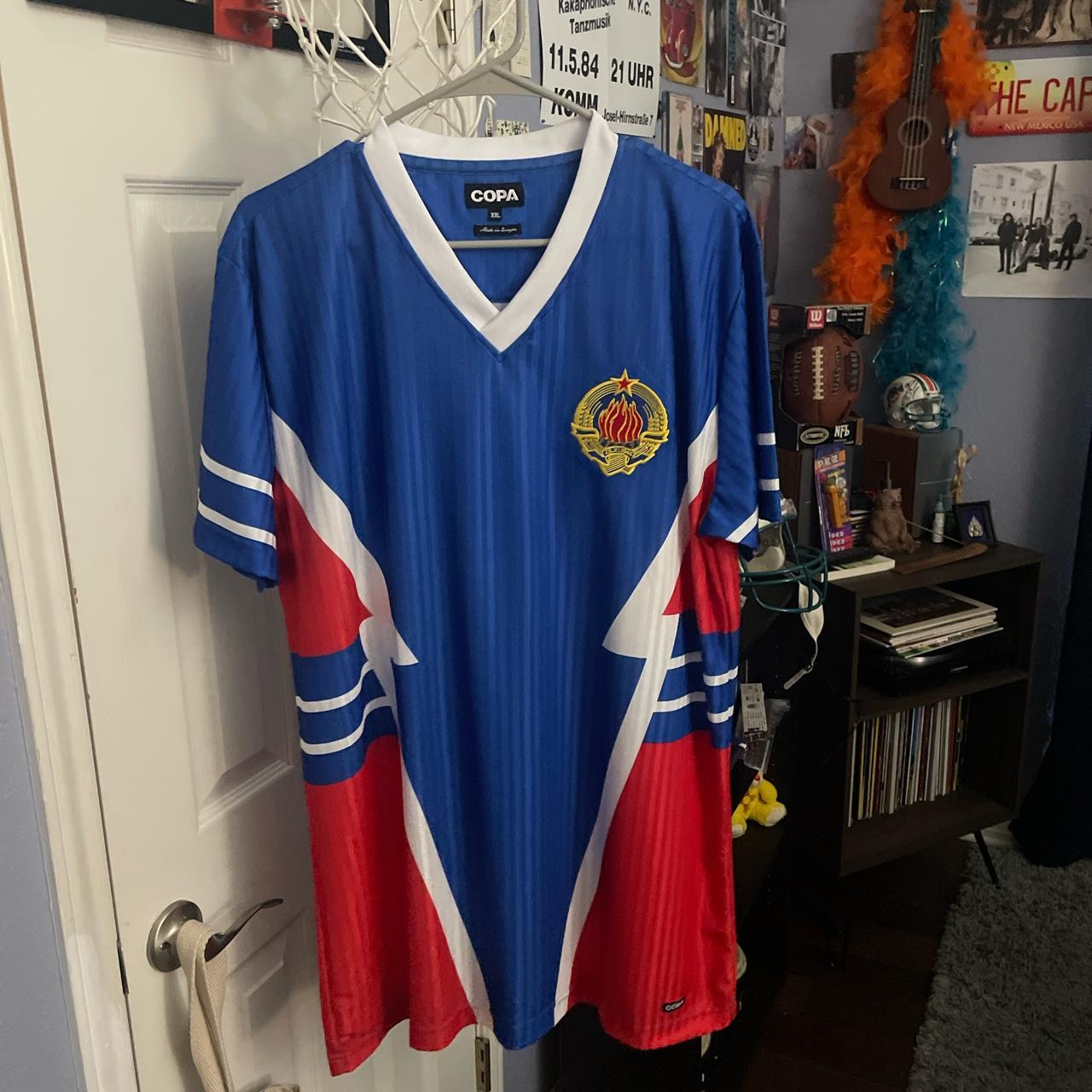 COPA Vintage Yugoslavia Jersey Tagged as XXL but... - Depop