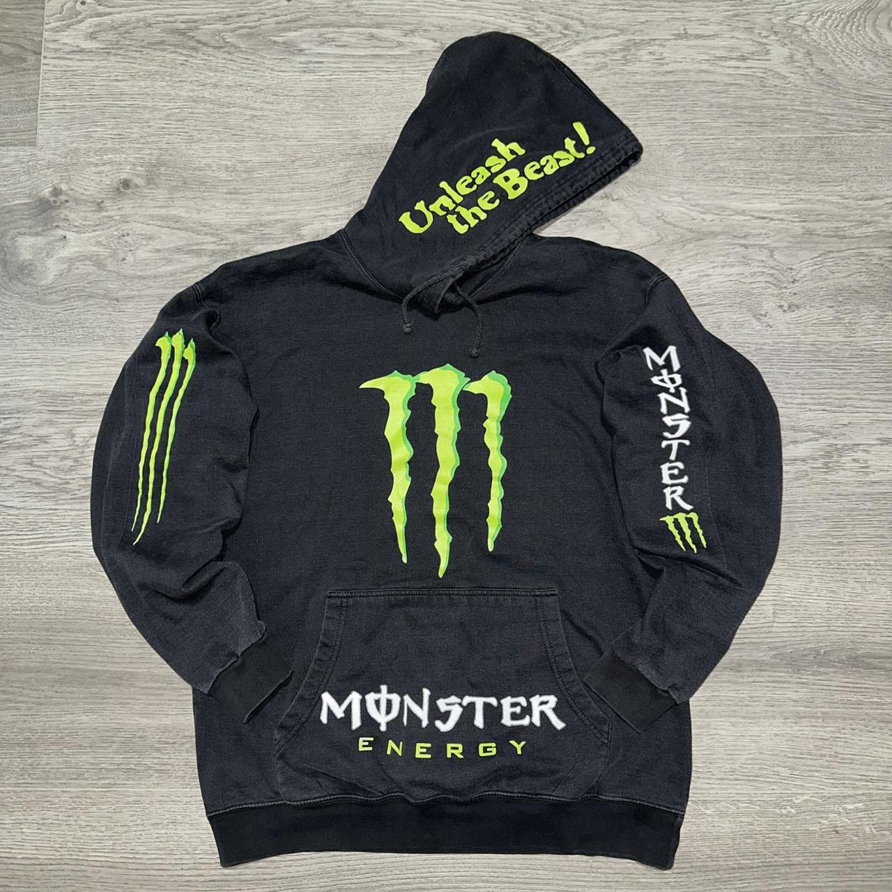 Crazy fire Y2K monster energy unleashed the beast... | Depop