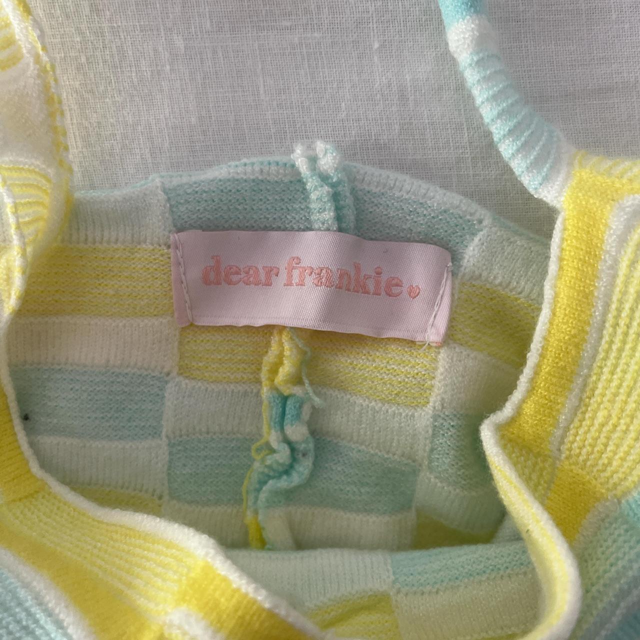 Yellow and blue dear Frankie top size XS Never worn... - Depop