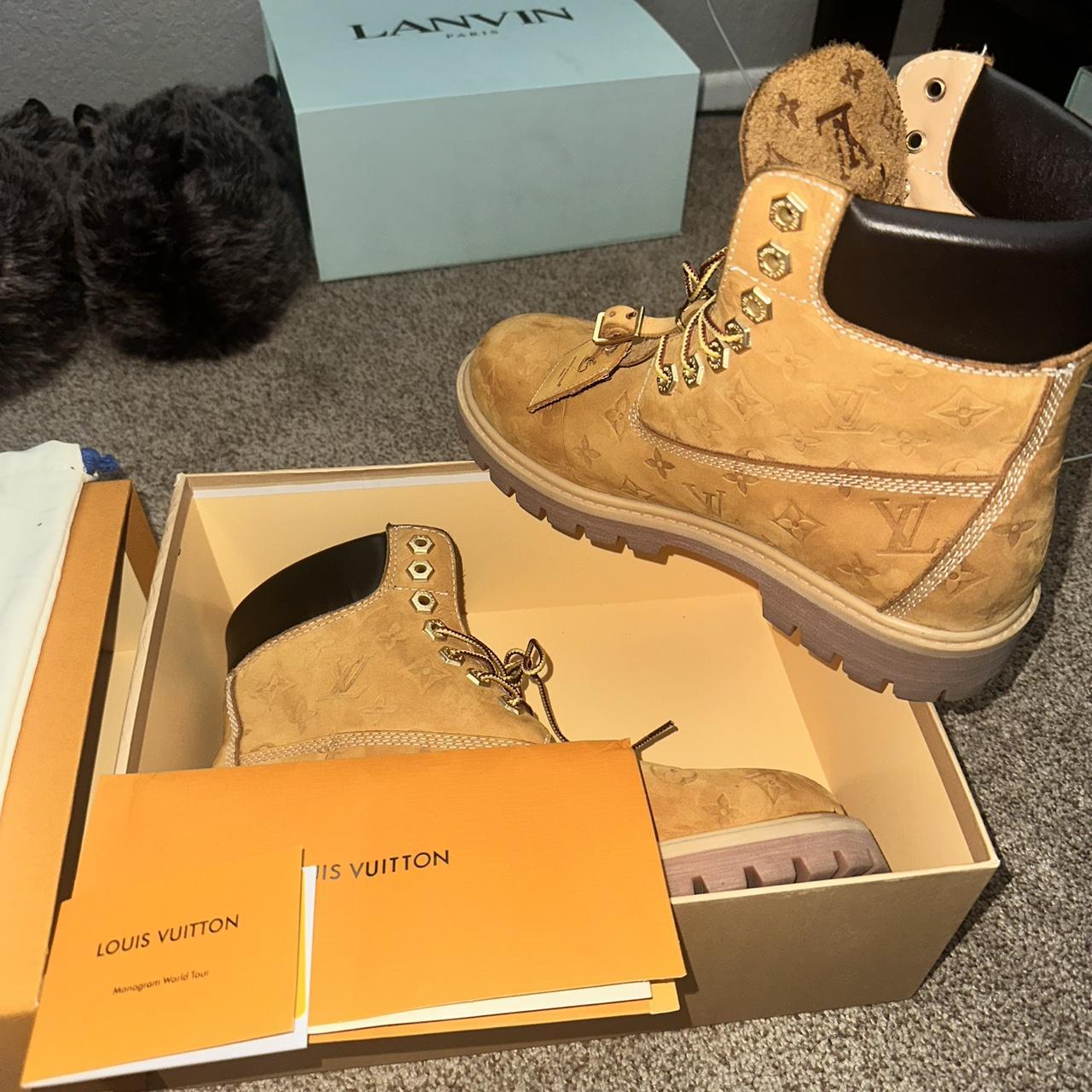 LV TIMBS only worn 3-4 times 4th photo shows the... - Depop