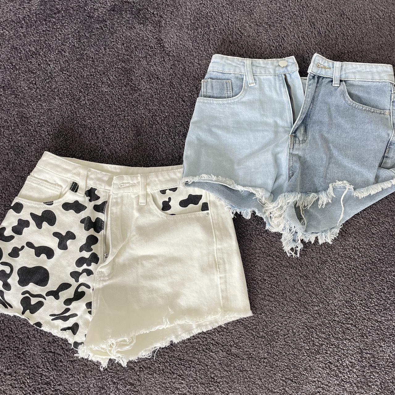 Denim shorts bundle 💙 Both size xs Price is for... - Depop