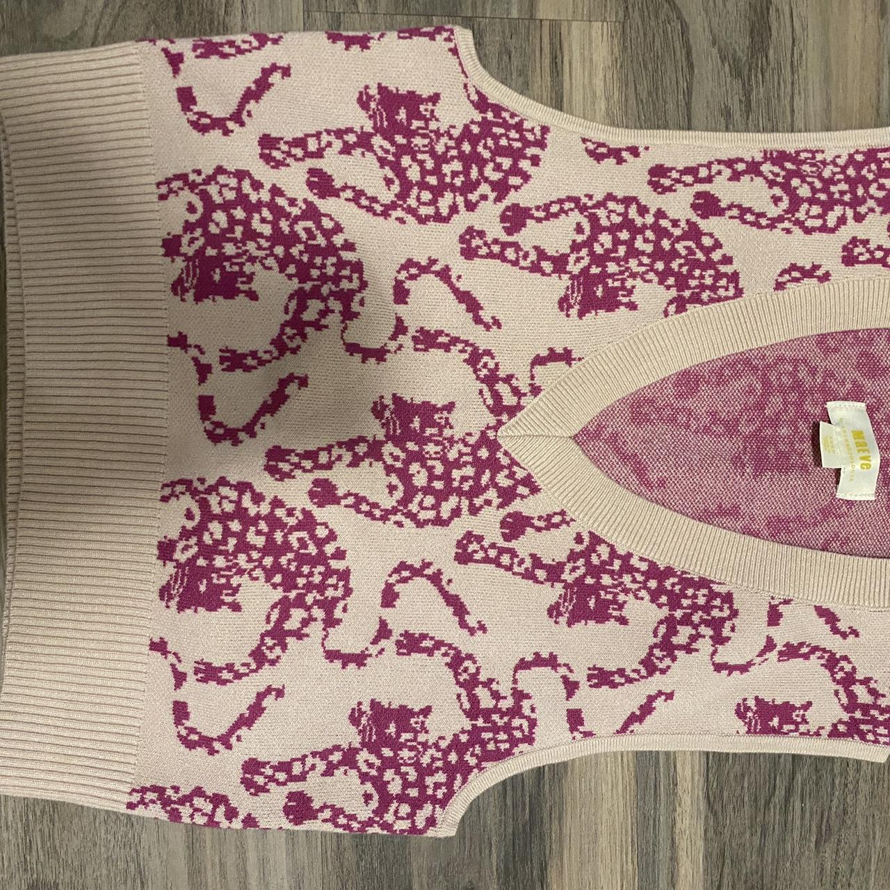 Printed sweater vest - Depop