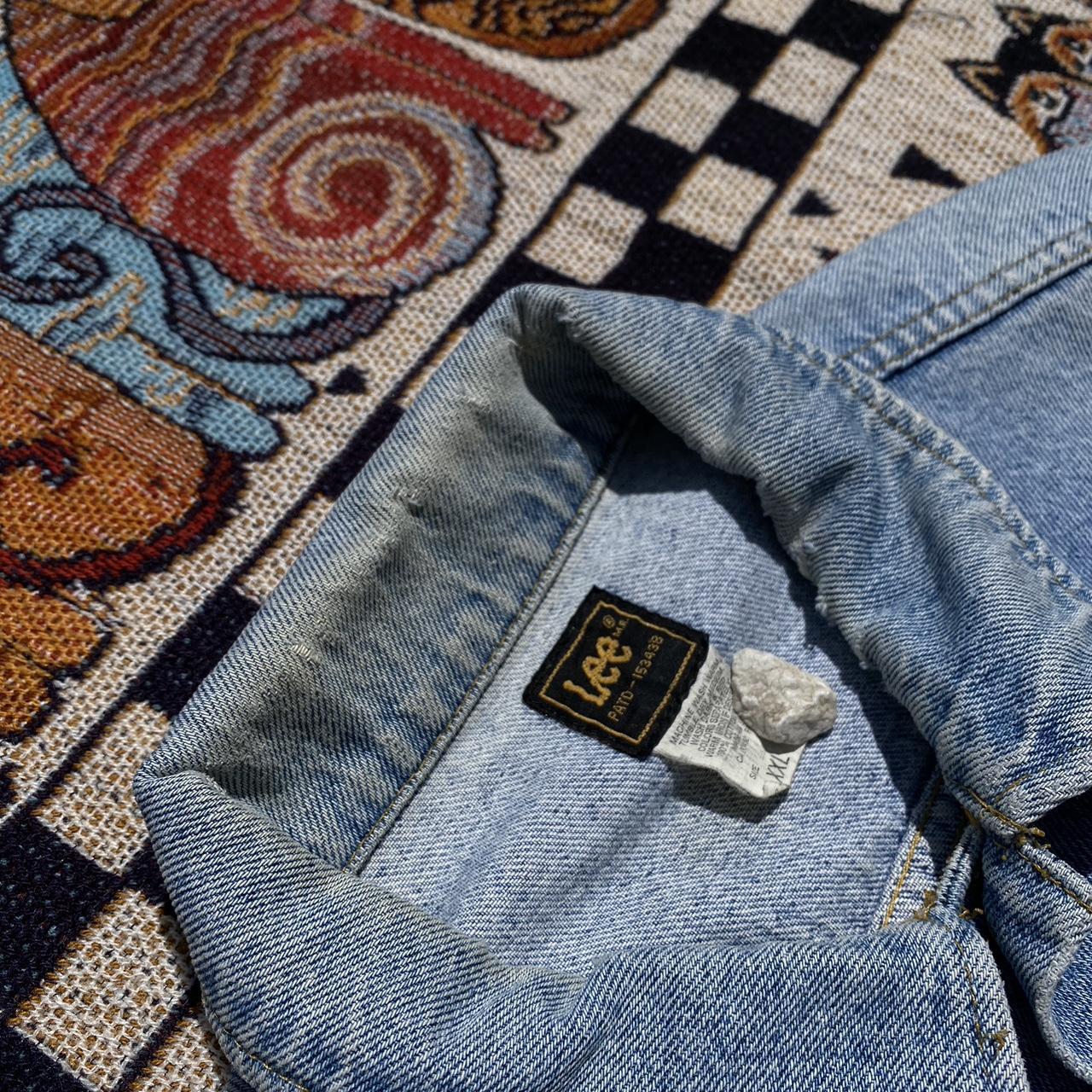 Lee Men's Blue and Navy Jacket | Depop