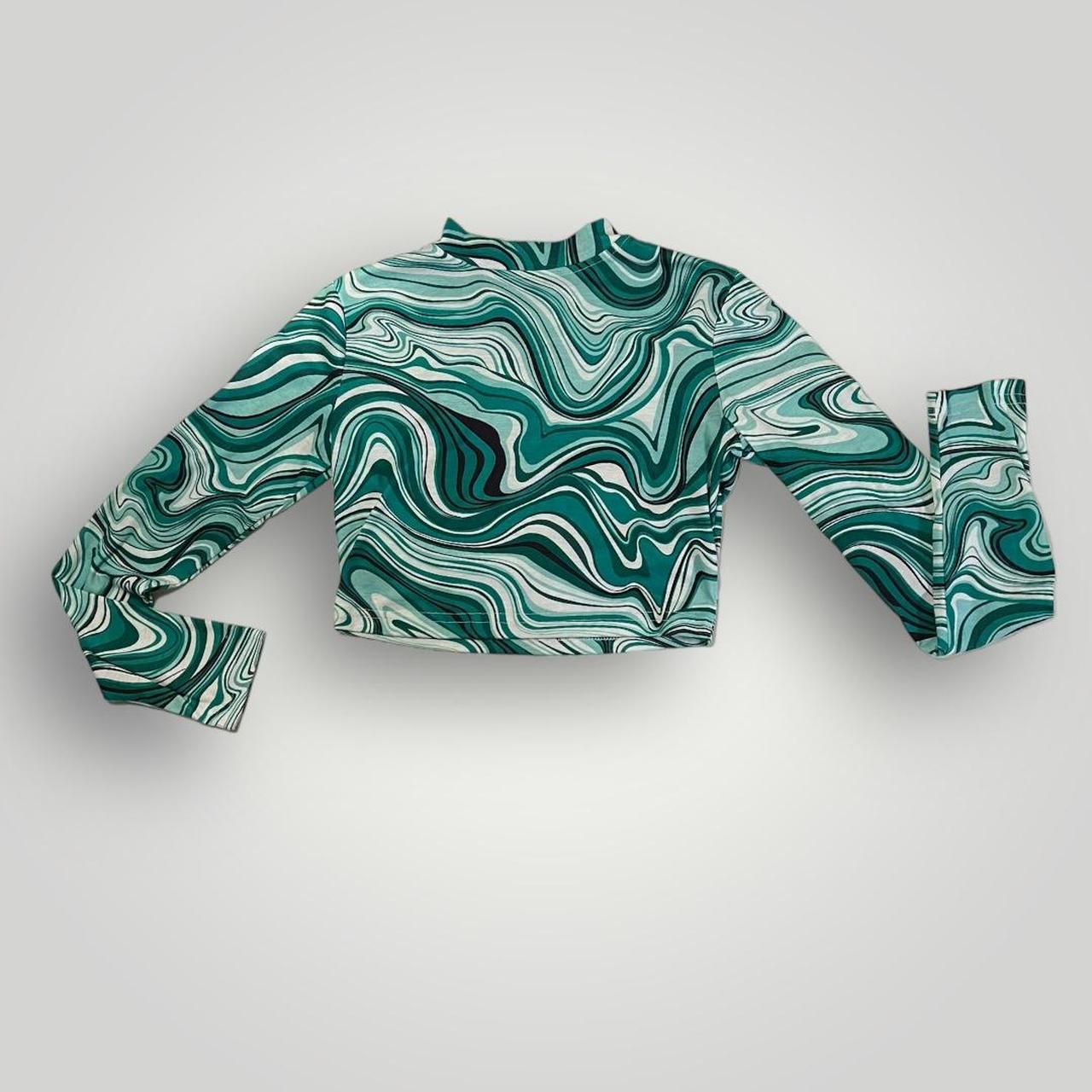 groovy mock neck crop size s shein tag - Depop