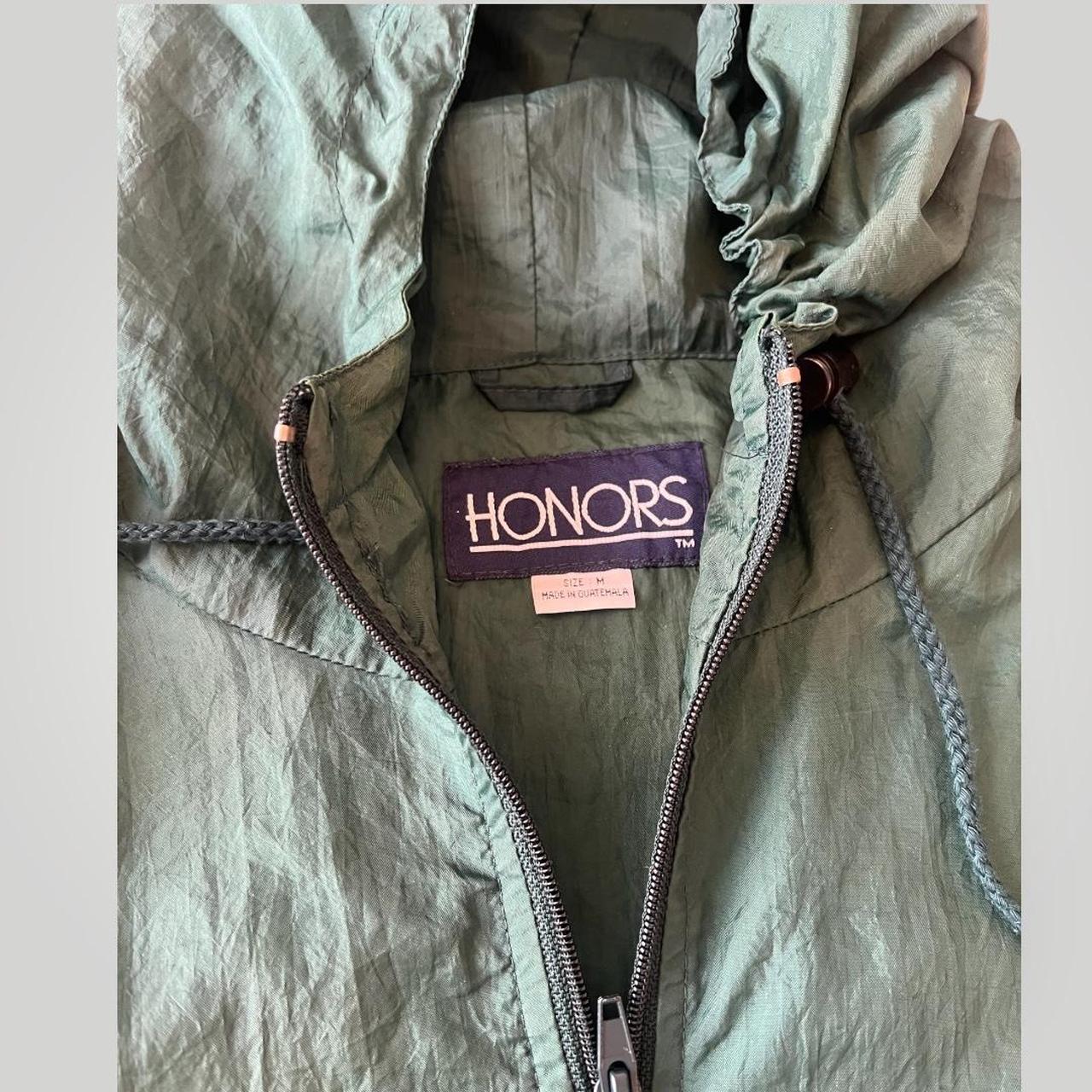 90s vintage honors windbreaker jacket pack size M... - Depop