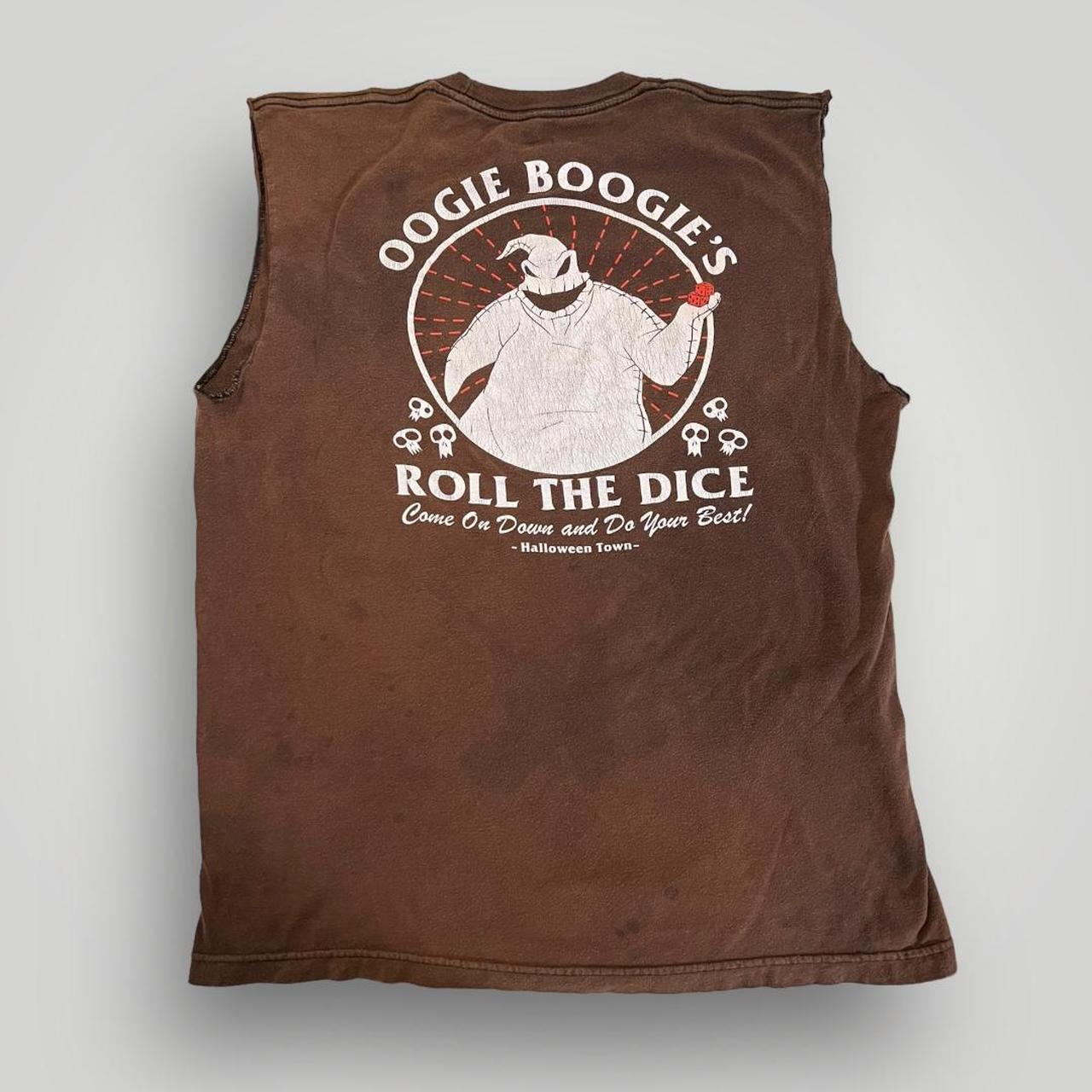 oogie boogie muscle tank size L custom colored... - Depop