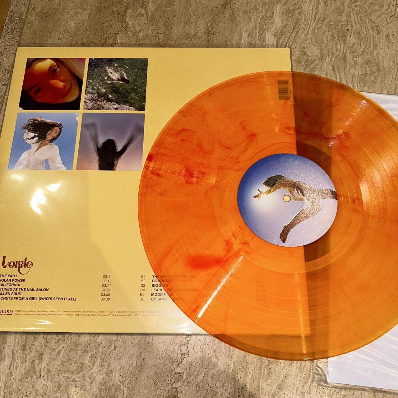 Lorde Solar power Orange Vinyl Selling my Lorde... - Depop
