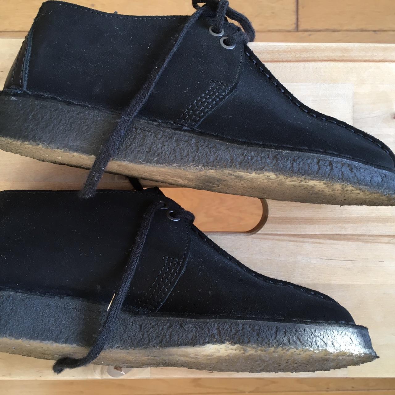Beautiful Clarks originals. Black suede lace-up... - Depop