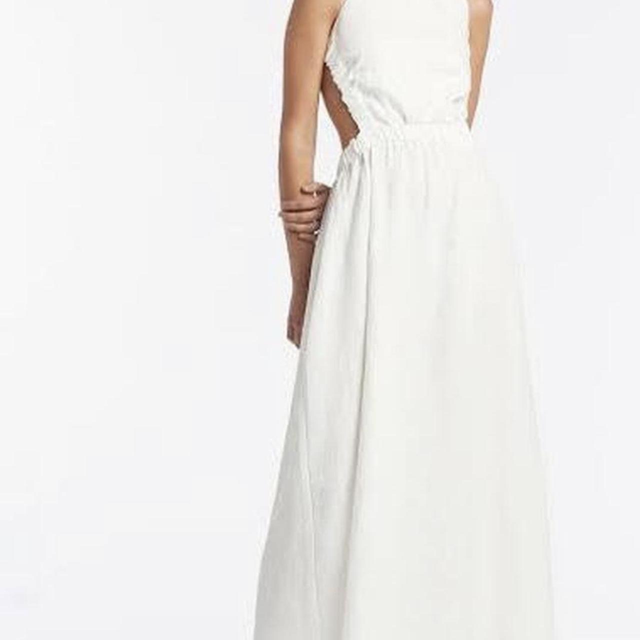 Sir Alena Backless Linen Maxi Dress - Ivory (Size... | Depop