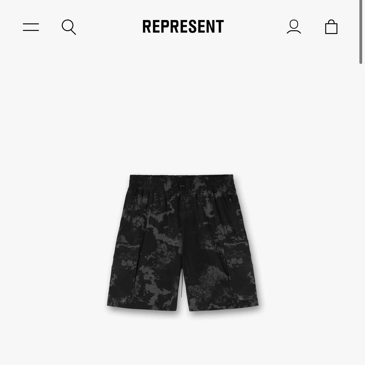 Represent 247 Cargo Shorts Camo Print Size S Tags... - Depop