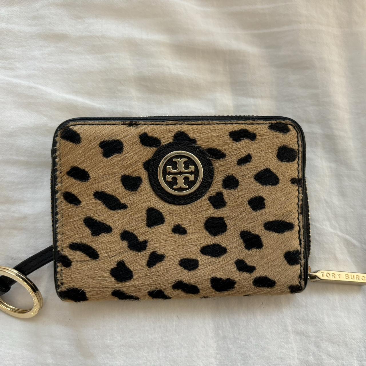 tory burch key ring mini wallet so cute in the... - Depop