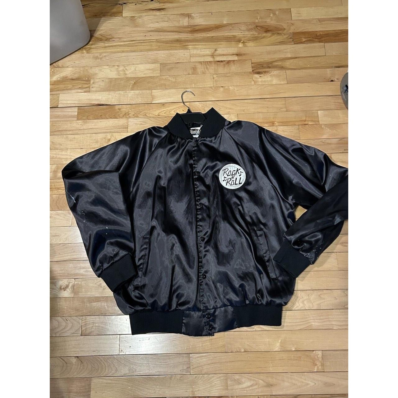 This amazing black nylon jacket is perfect for any... - Depop