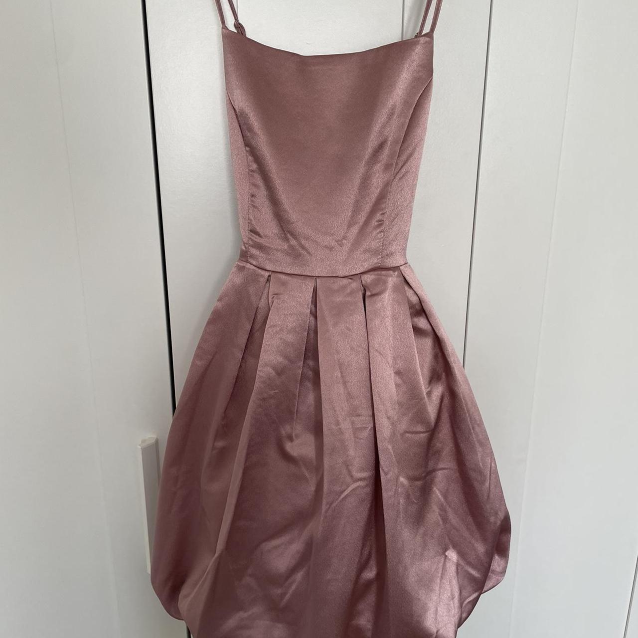 Boohoo occasion Satin extreme puff mini dress, in... - Depop