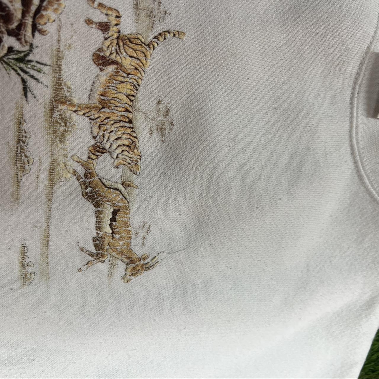 VINTAGE 90S TULTEX TIGER GRAPHIC PRINT SWEATSHIRT... - Depop